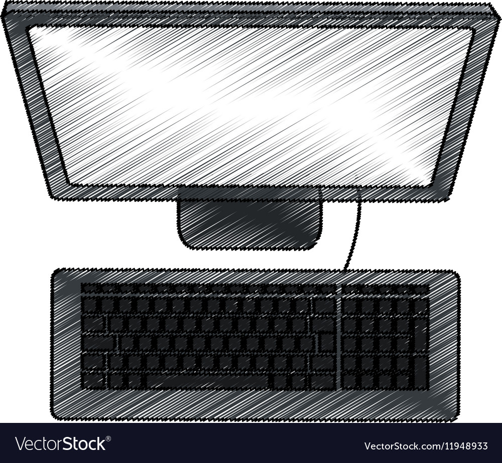Isolated computer device design Royalty Free Vector Image