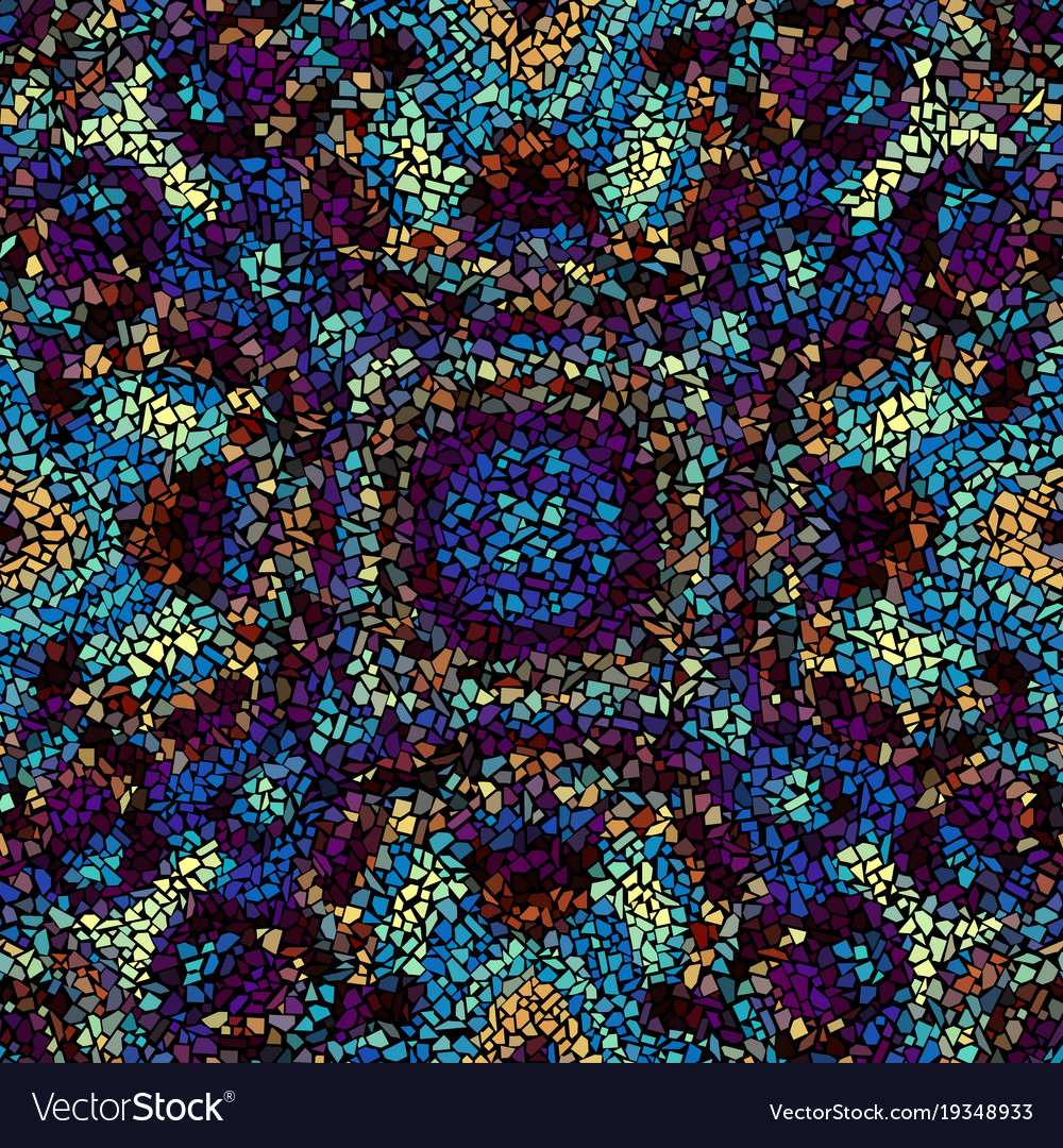 Seamless mosaic art pattern Royalty Free Vector Image