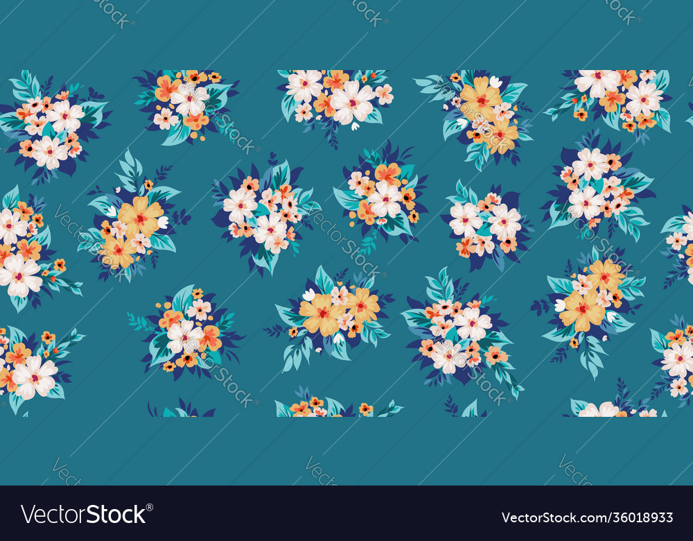 Seamless spring floral pattern 1 Royalty Free Vector Image