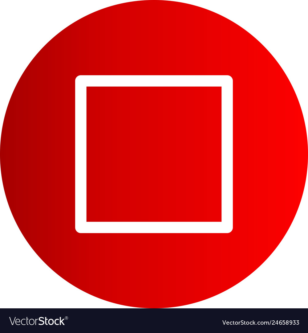 Stop icon Royalty Free Vector Image - VectorStock