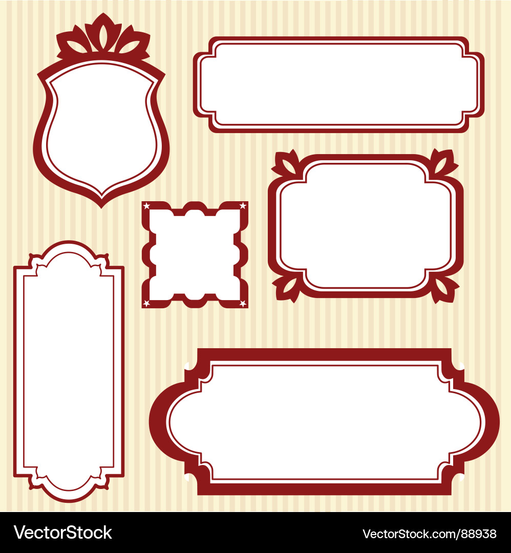 Book plates Royalty Free Vector Image - VectorStock