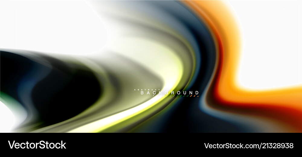 Fluid liquid mixing colors concept on light grey Vector Image