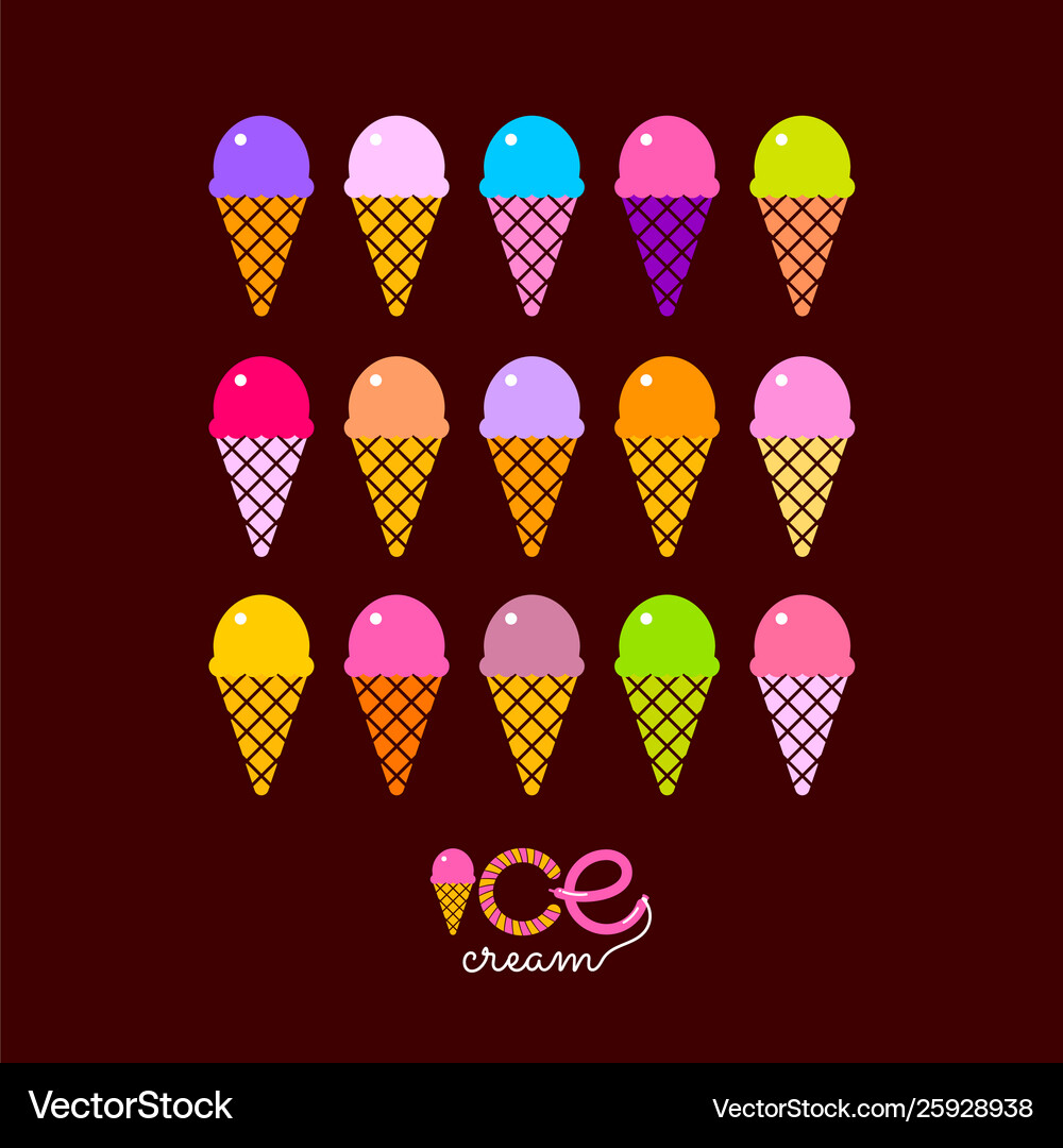 Ice cream design Royalty Free Vector Image - VectorStock