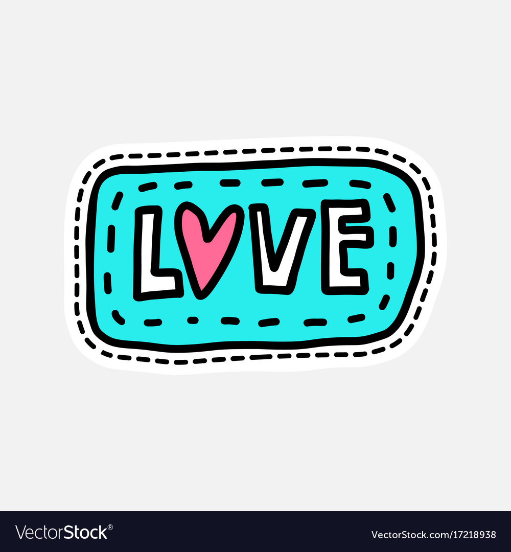 Isolated patch design Royalty Free Vector Image