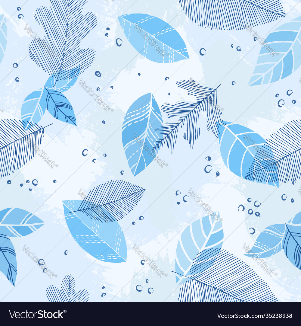 Vintage Leaf Pattern Royalty Free Vector Image