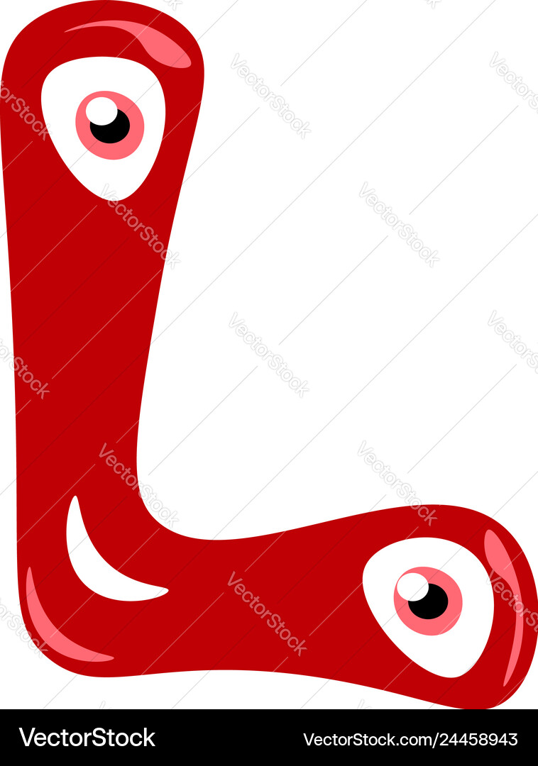 Alphabet k with smiling face or color Royalty Free Vector