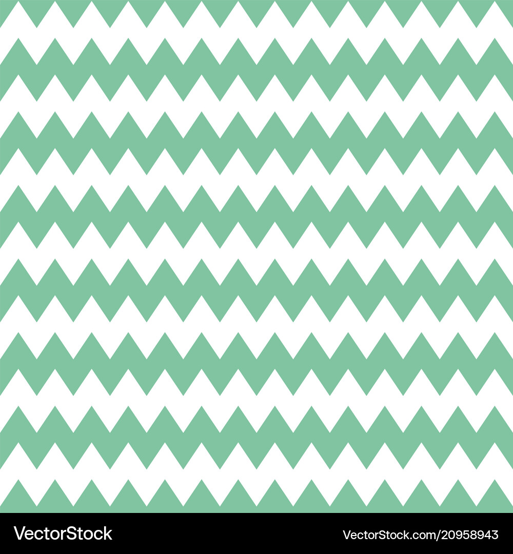 Green Zig Zag Pattern Tile Royalty Free Vector Image