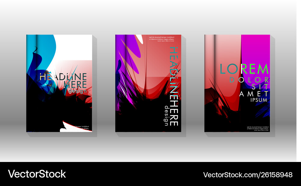 Design background cover with colorful abstract Vector Image