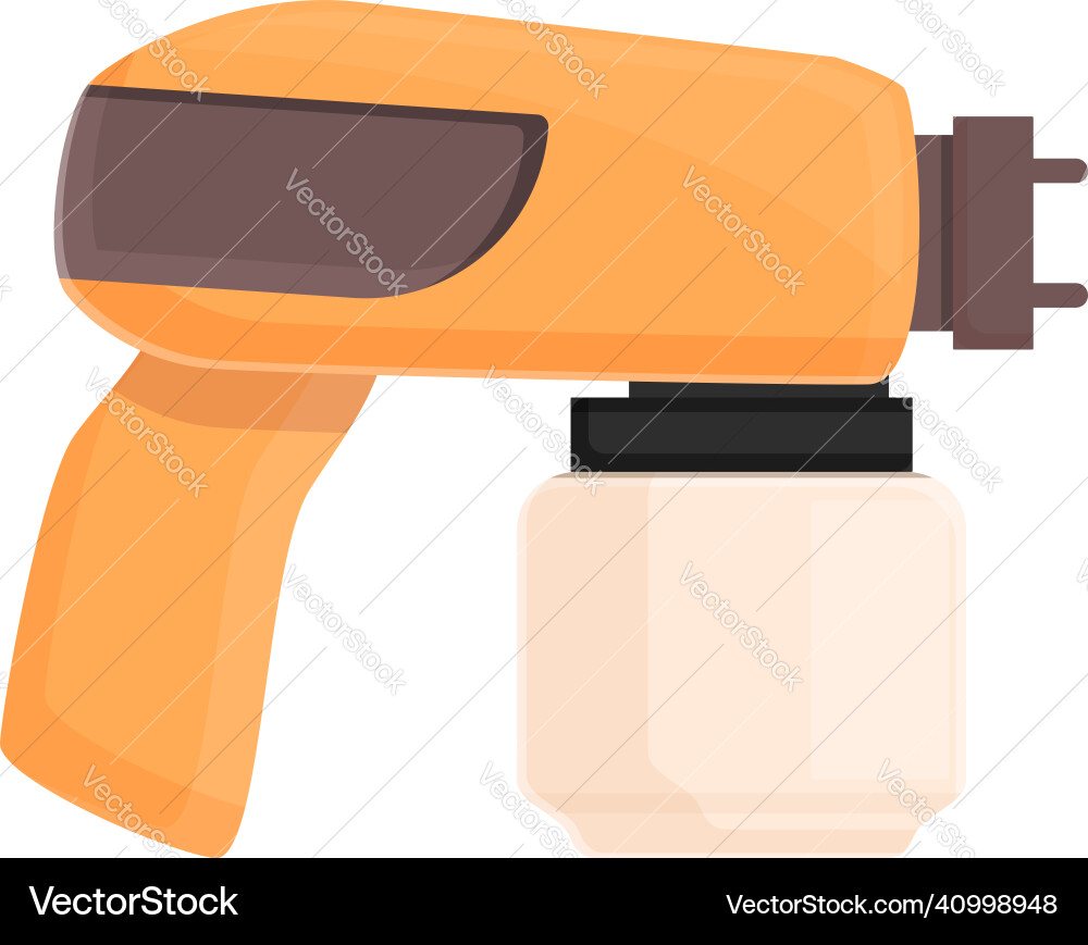 Painter gun icon cartoon air spray Royalty Free Vector Image