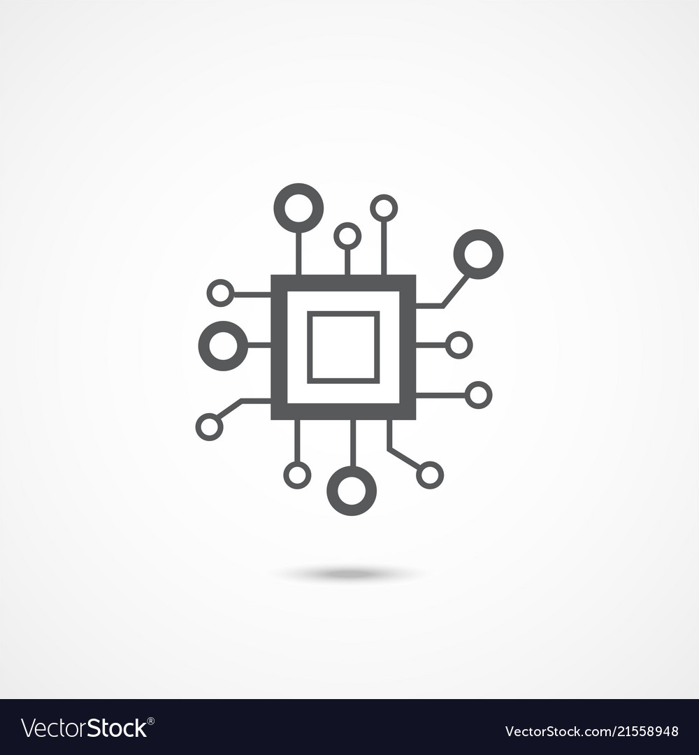 Processor icon Royalty Free Vector Image - VectorStock