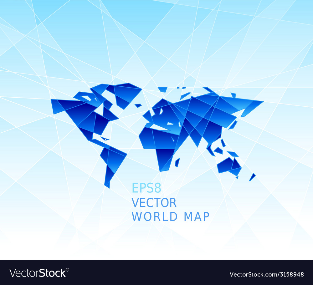 World map Royalty Free Vector Image - VectorStock