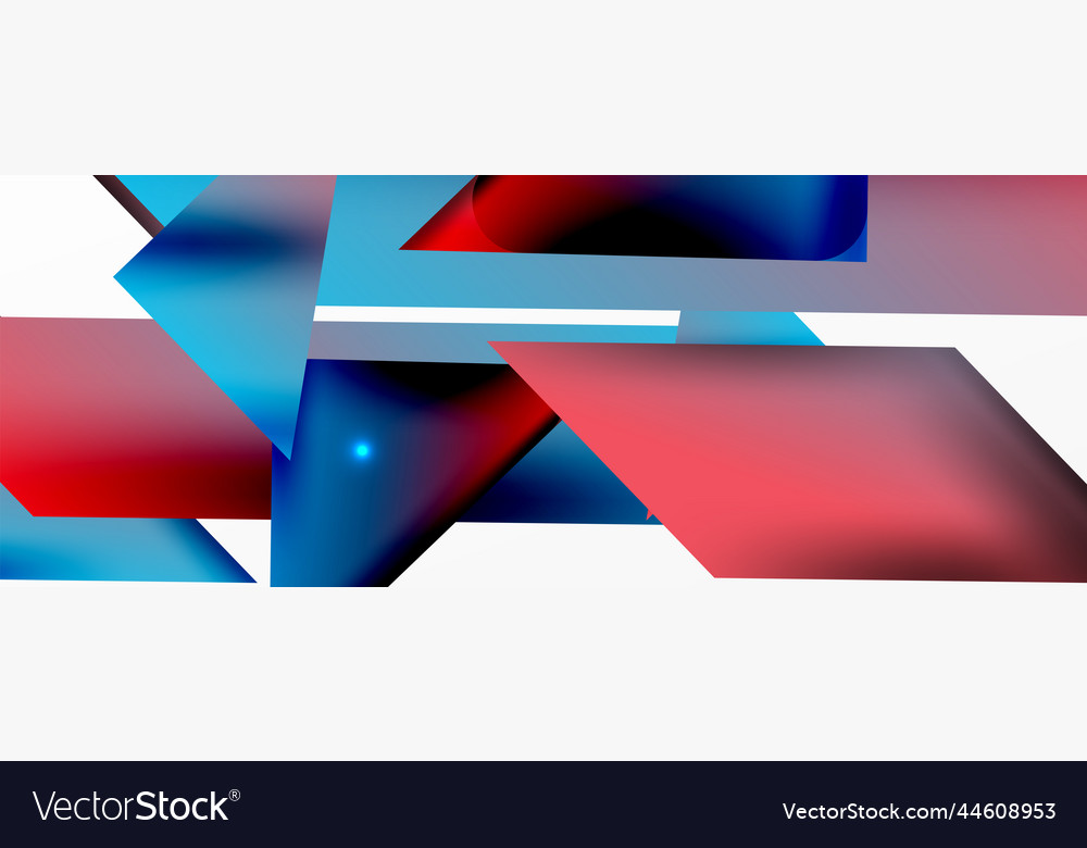 Abstract background simple color geometric shapes Vector Image
