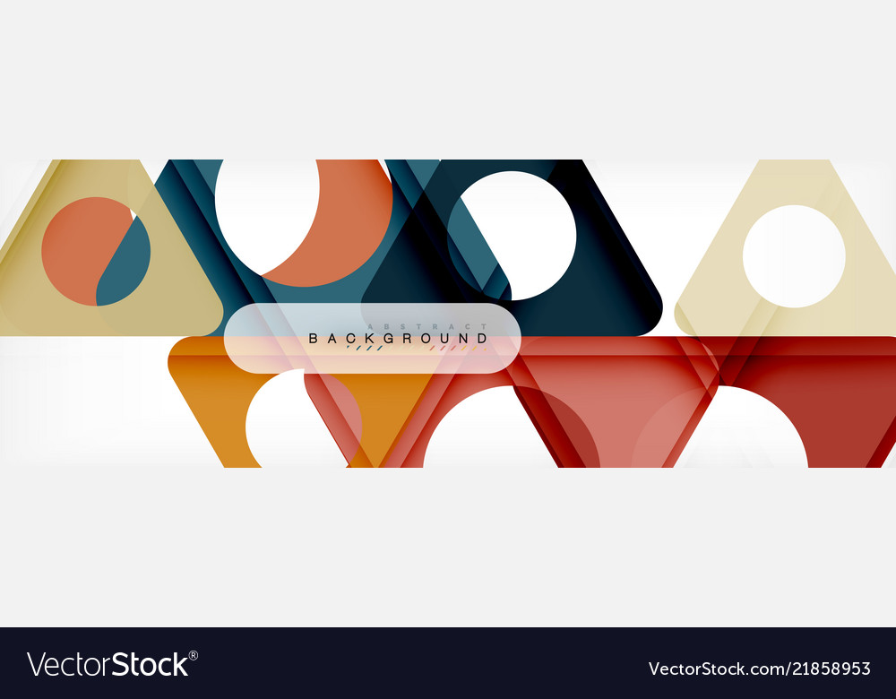 Abstract geometric background modern overlapping Vector Image