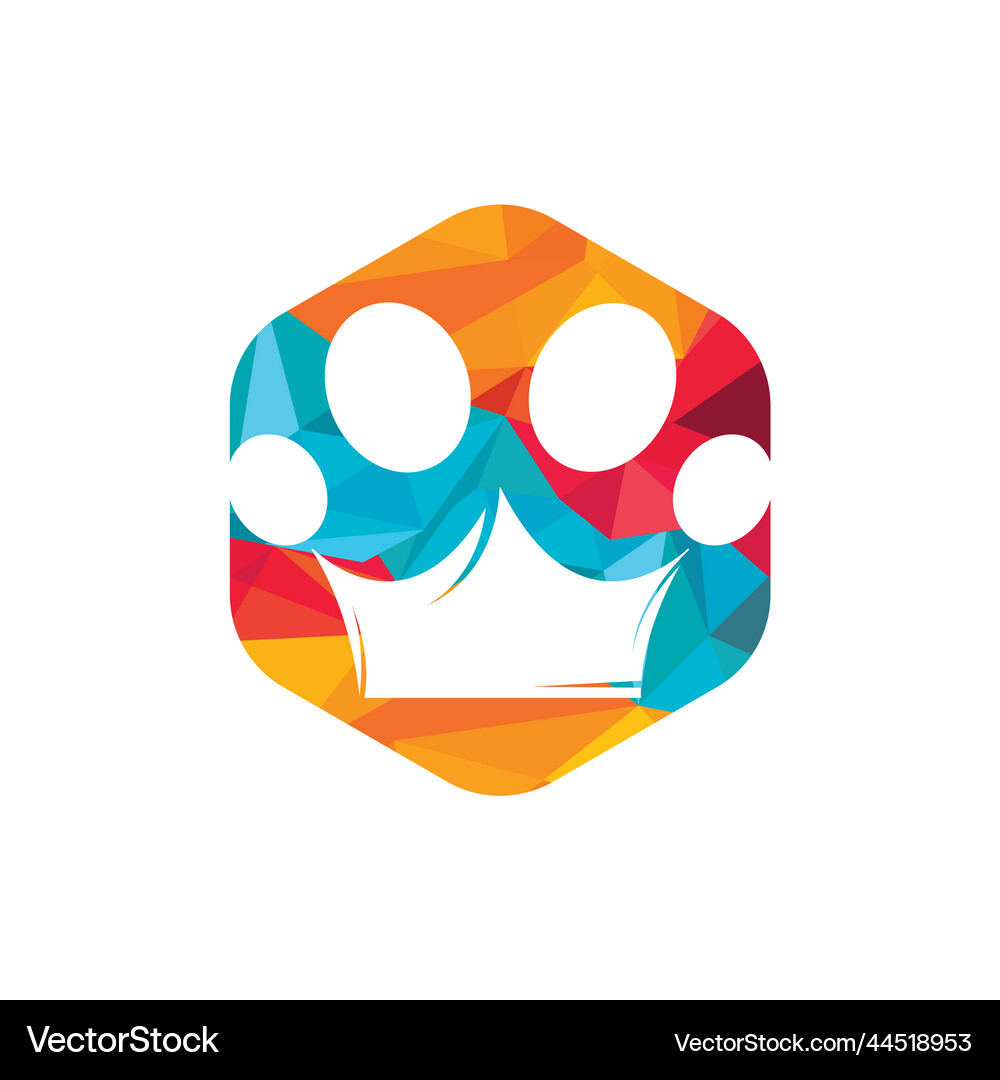 Kingdom pet shop logo design template Royalty Free Vector