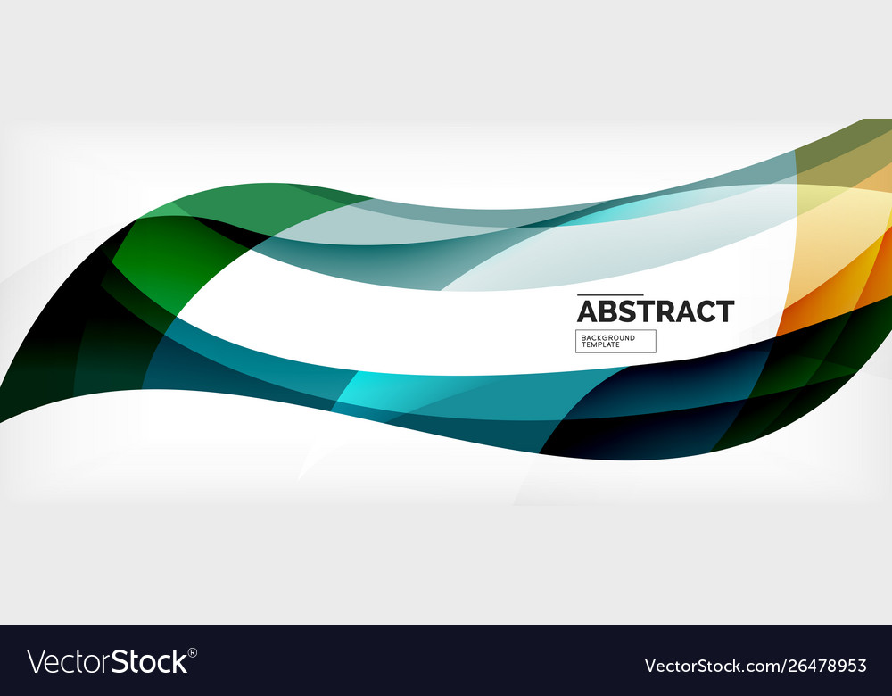 Linear wave web template Royalty Free Vector Image