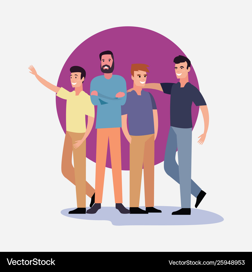 People group characters male icon Royalty Free Vector Image