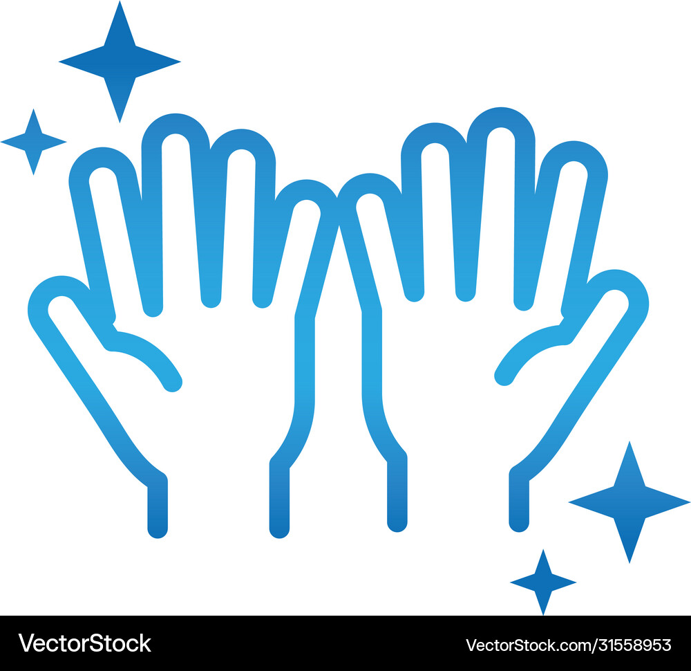 Personal hand hygiene hands palms disease Vector Image