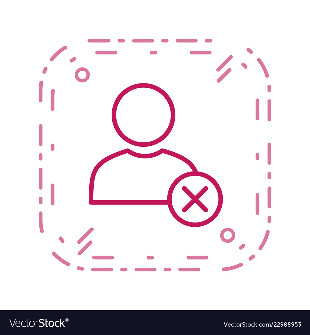 Remove user icon Royalty Free Vector Image - VectorStock