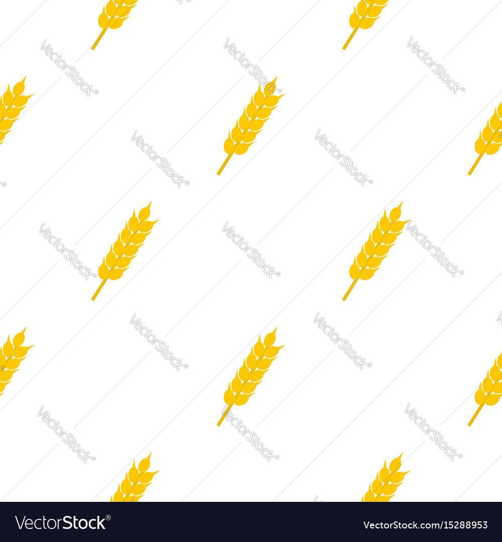 Wheat ear pattern flat Royalty Free Vector Image