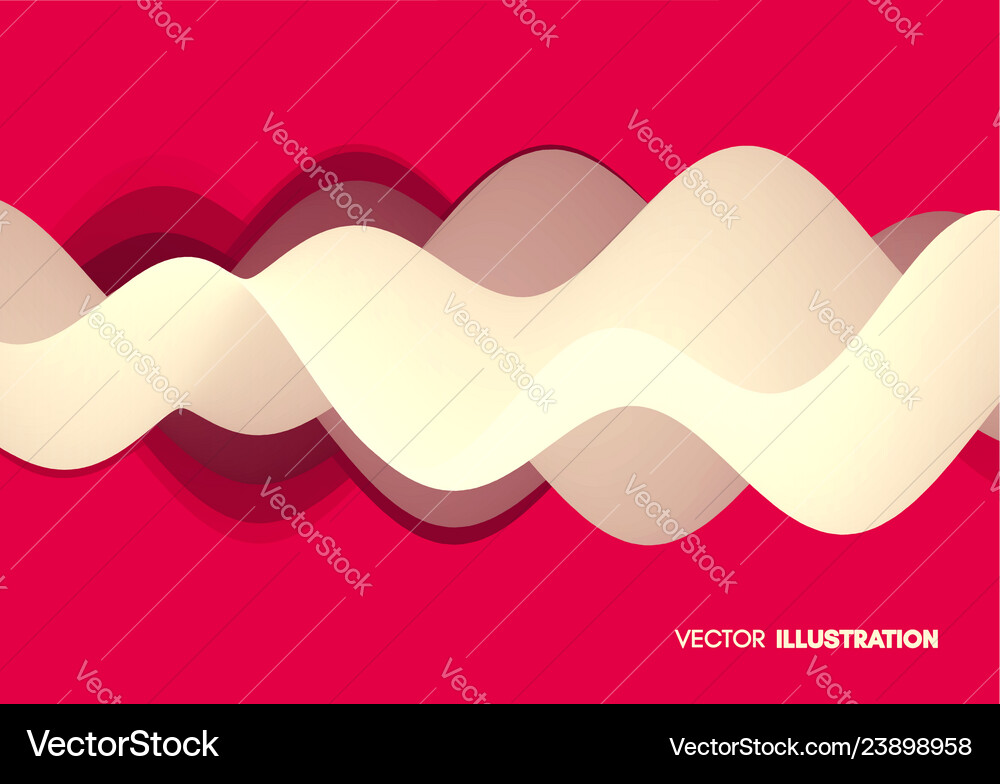 Abstract wavy background for banner flyer book Vector Image