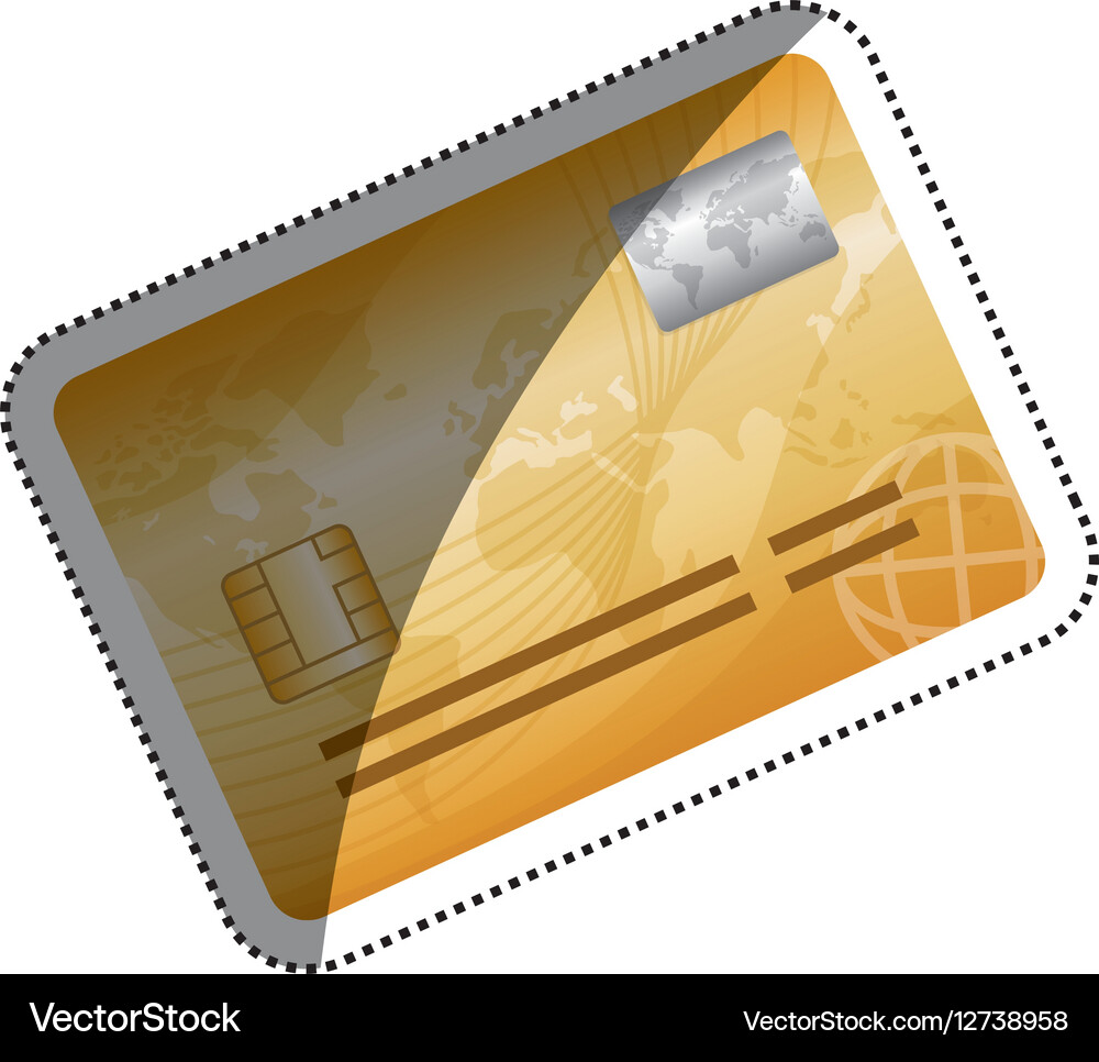 Bank credit card Royalty Free Vector Image - VectorStock
