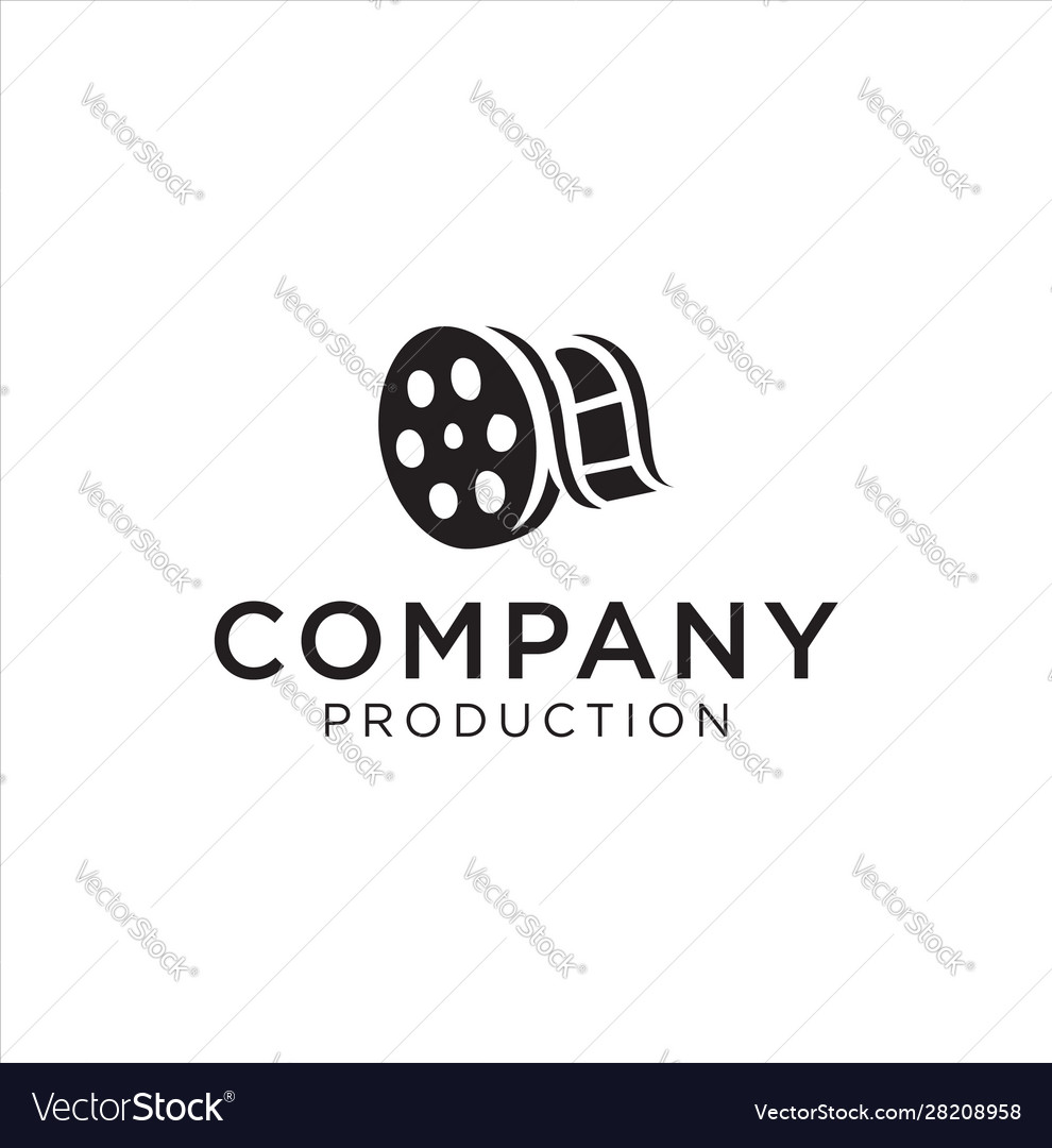 Cinema logo movie emblem template Royalty Free Vector Image
