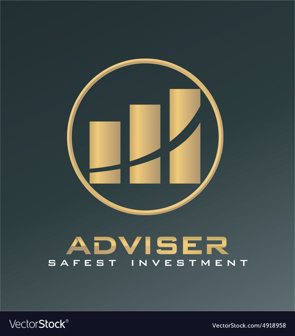 Finance adviser logo Royalty Free Vector Image Finance adviser logo Royalty Free Vector Image