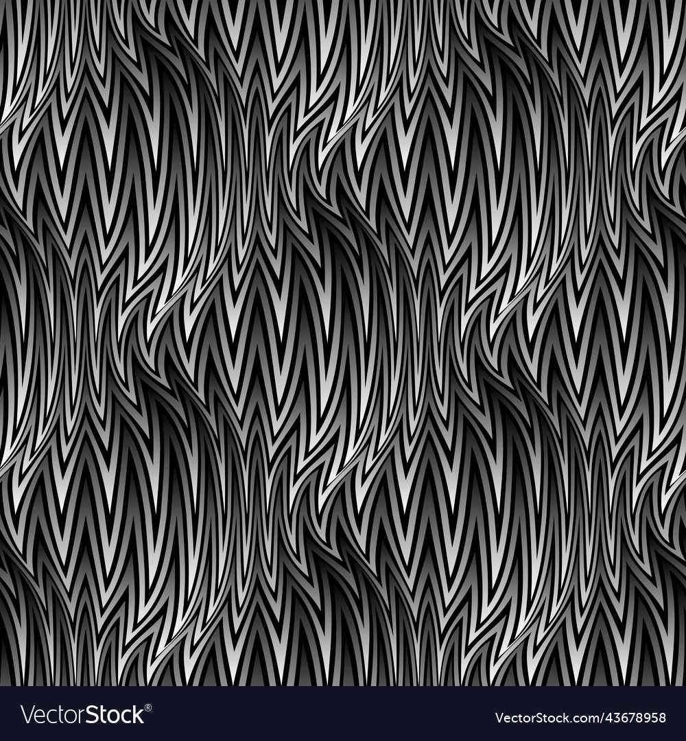 Spiky Monochrome Wave Pattern Royalty Free Vector Image