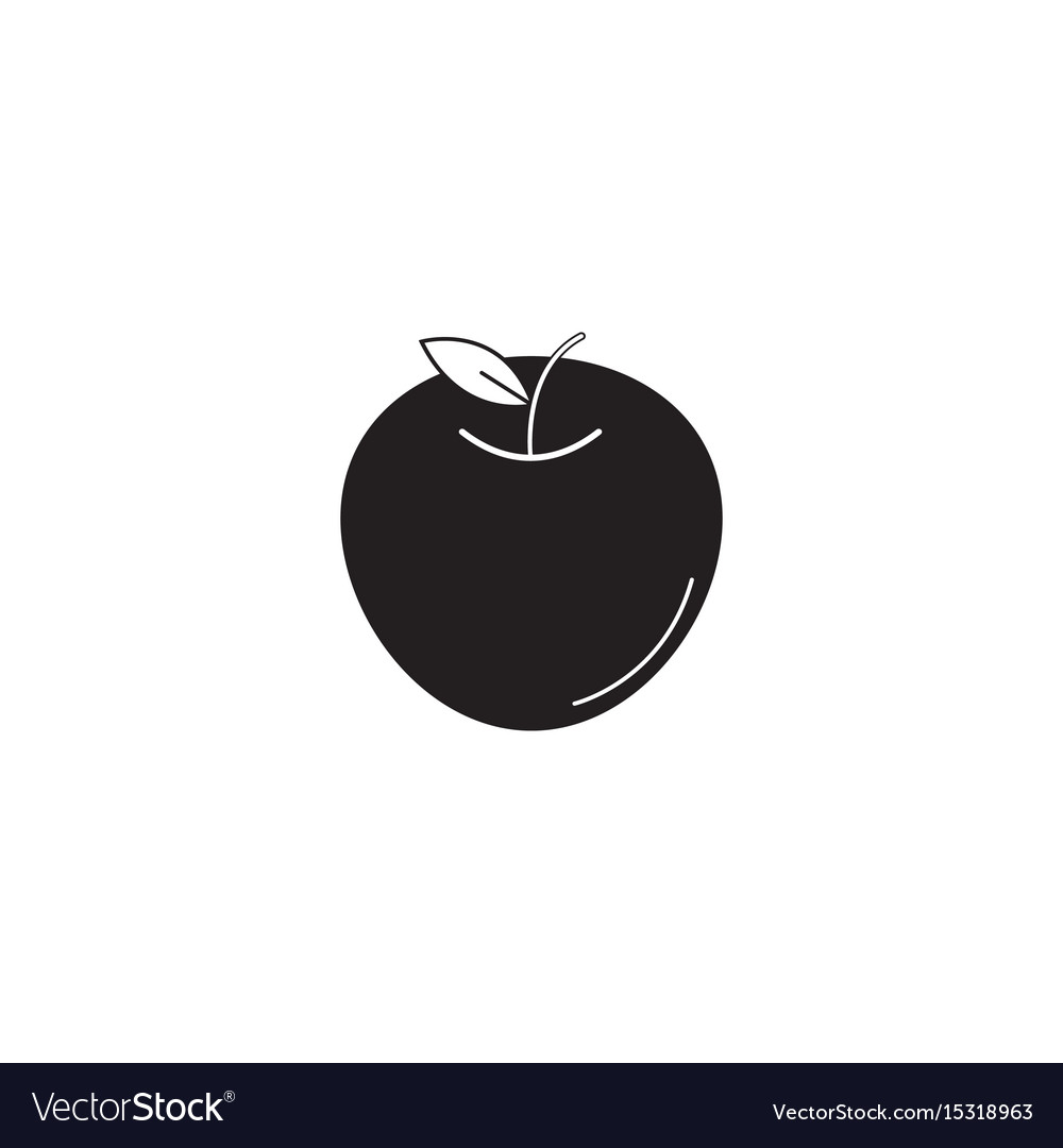 Apple solid icon healthy fruit graphics Royalty Free Vector Apple solid icon healthy fruit graphics Royalty Free Vector