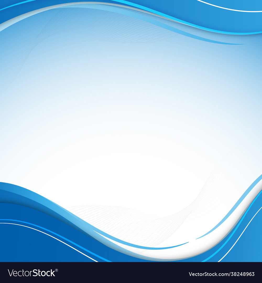 Blue curve frame template Royalty Free Vector Image Blue curve frame template Royalty Free Vector Image