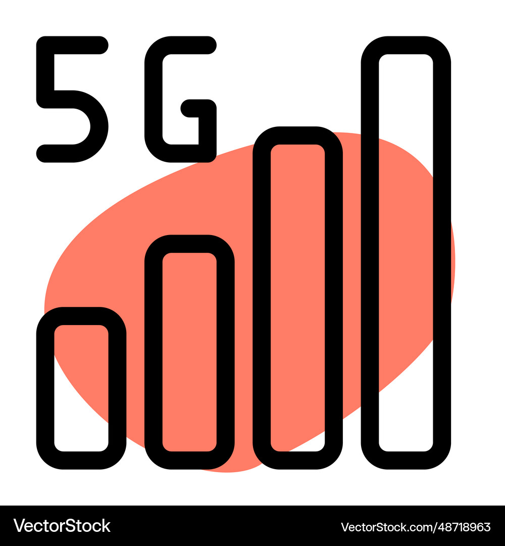 Fifth generation of connectivity in cellular Vector Image