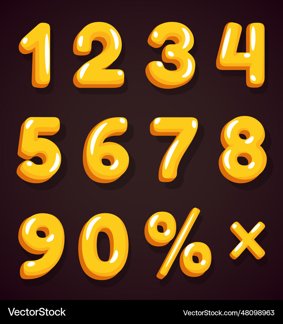 Golden numbers for discounted billboards Vector Image