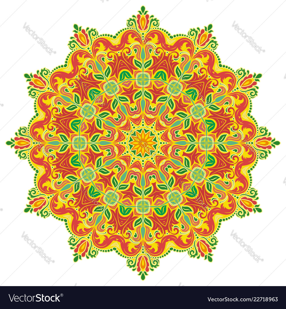 Oriental abstract pattern Royalty Free Vector Image