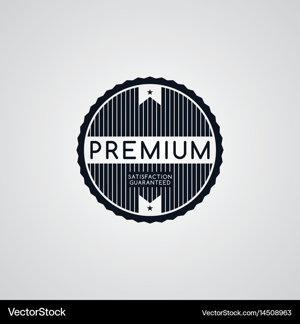 Original premium label retro theme badge emblem Vector Image