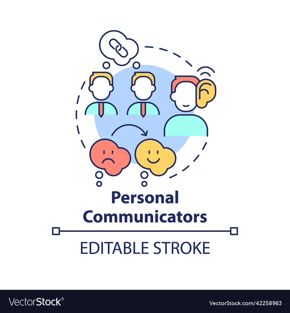 Personal communicators concept icon Royalty Free Vector Personal communicators concept icon Royalty Free Vector