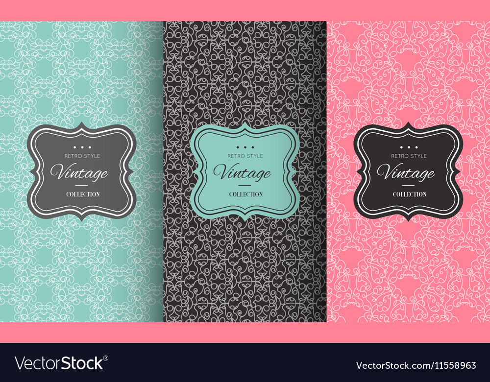 Retro chic pattern Royalty Free Vector Image - VectorStock