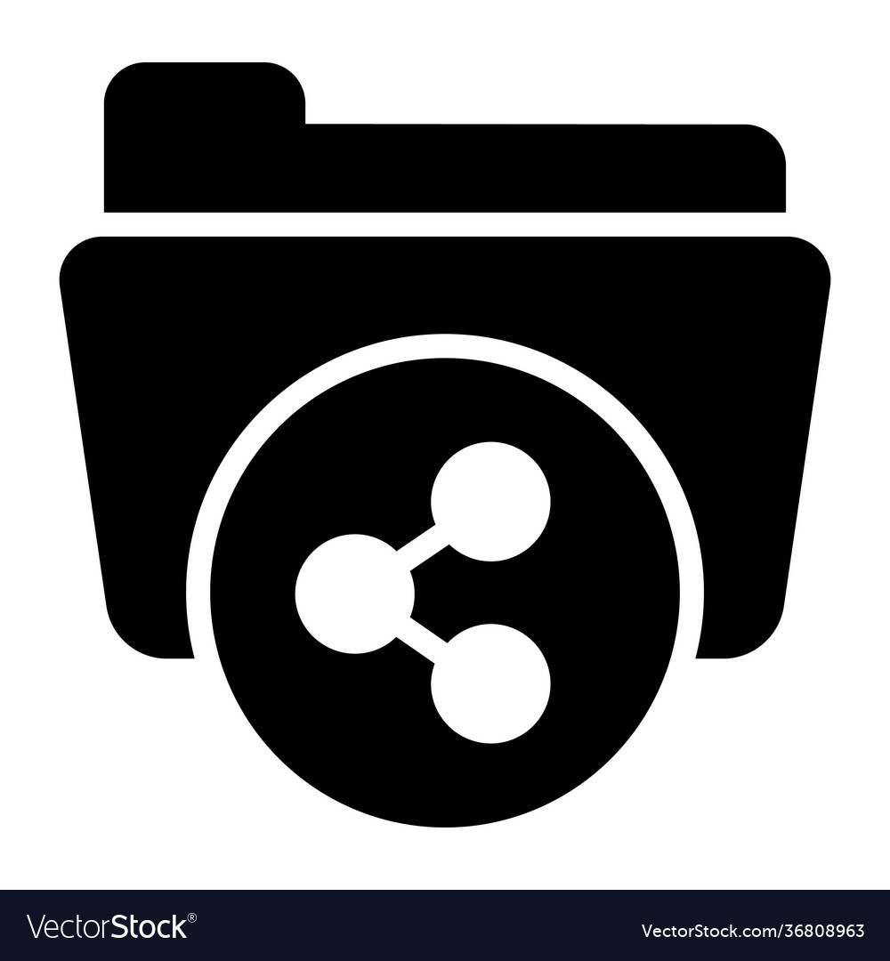Share folder Royalty Free Vector Image - VectorStock