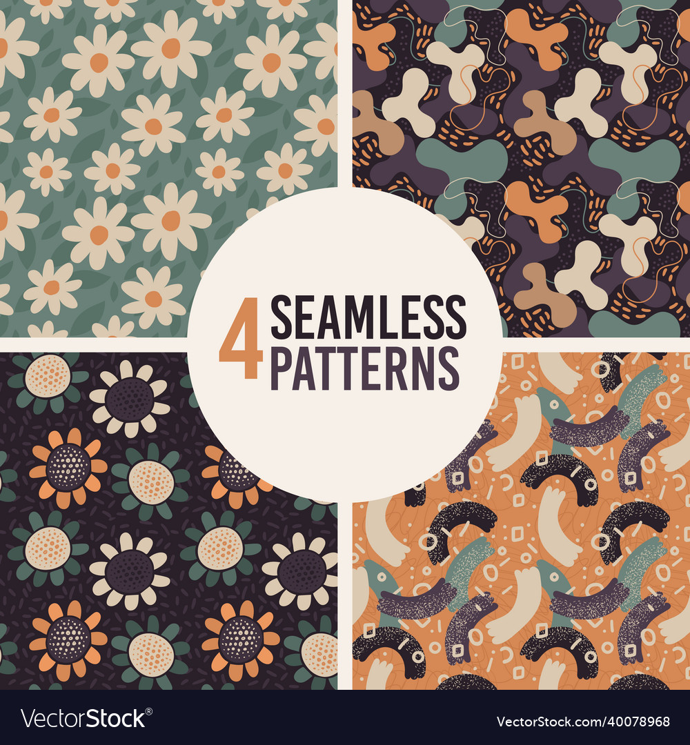 Abstract patterns design Royalty Free Vector Image