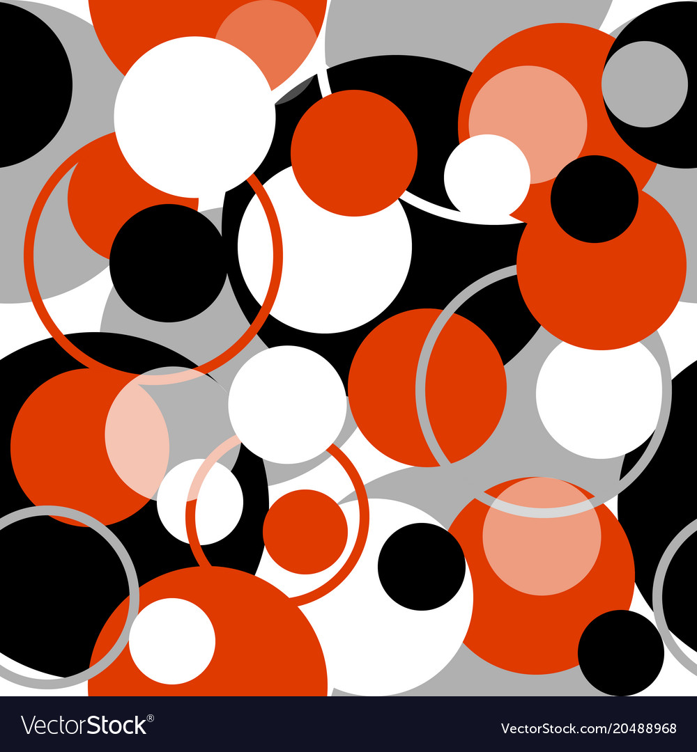 Colored circle seamless pattern Royalty Free Vector Image