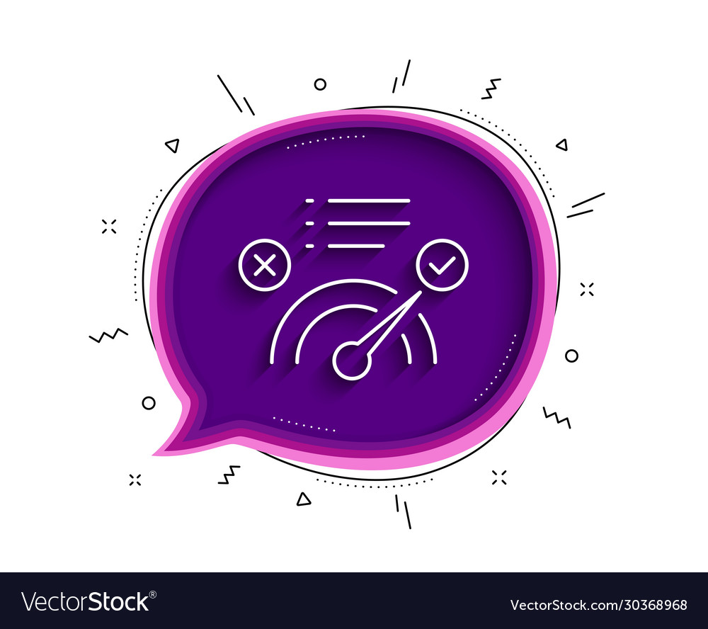 Correct answer line icon accepted or confirmed Vector Image Correct answer line icon accepted or confirmed Vector Image