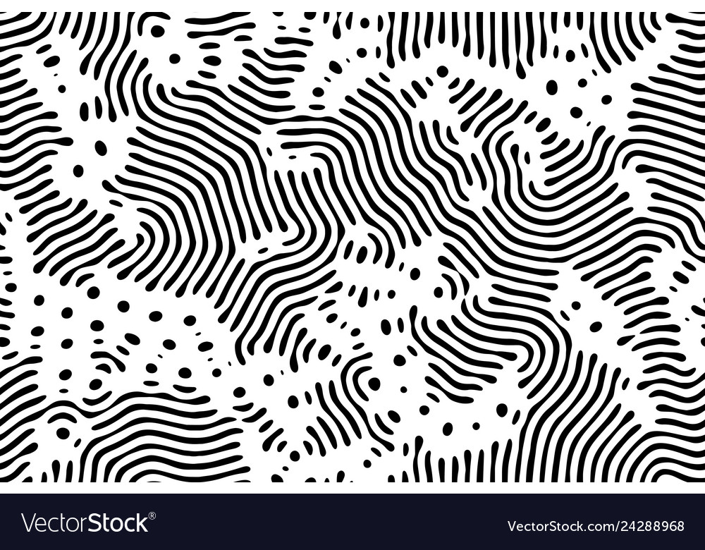 Diffusion reaction seamless pattern black Vector Image