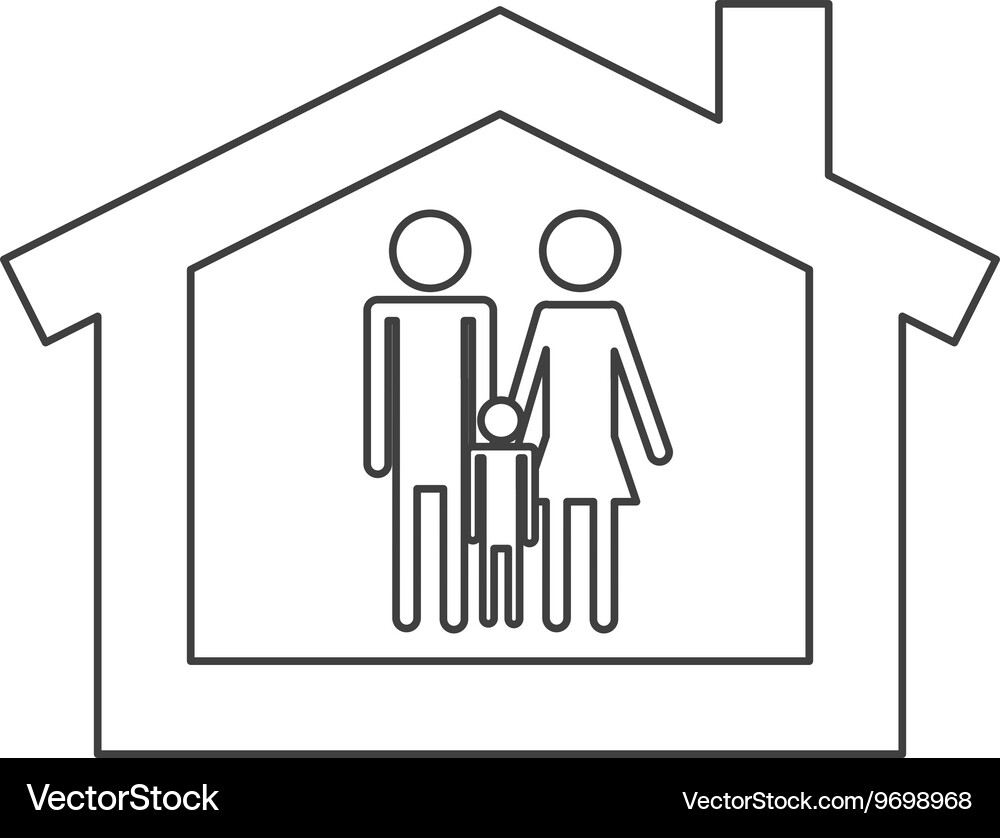 House pictograph icon Royalty Free Vector Image
