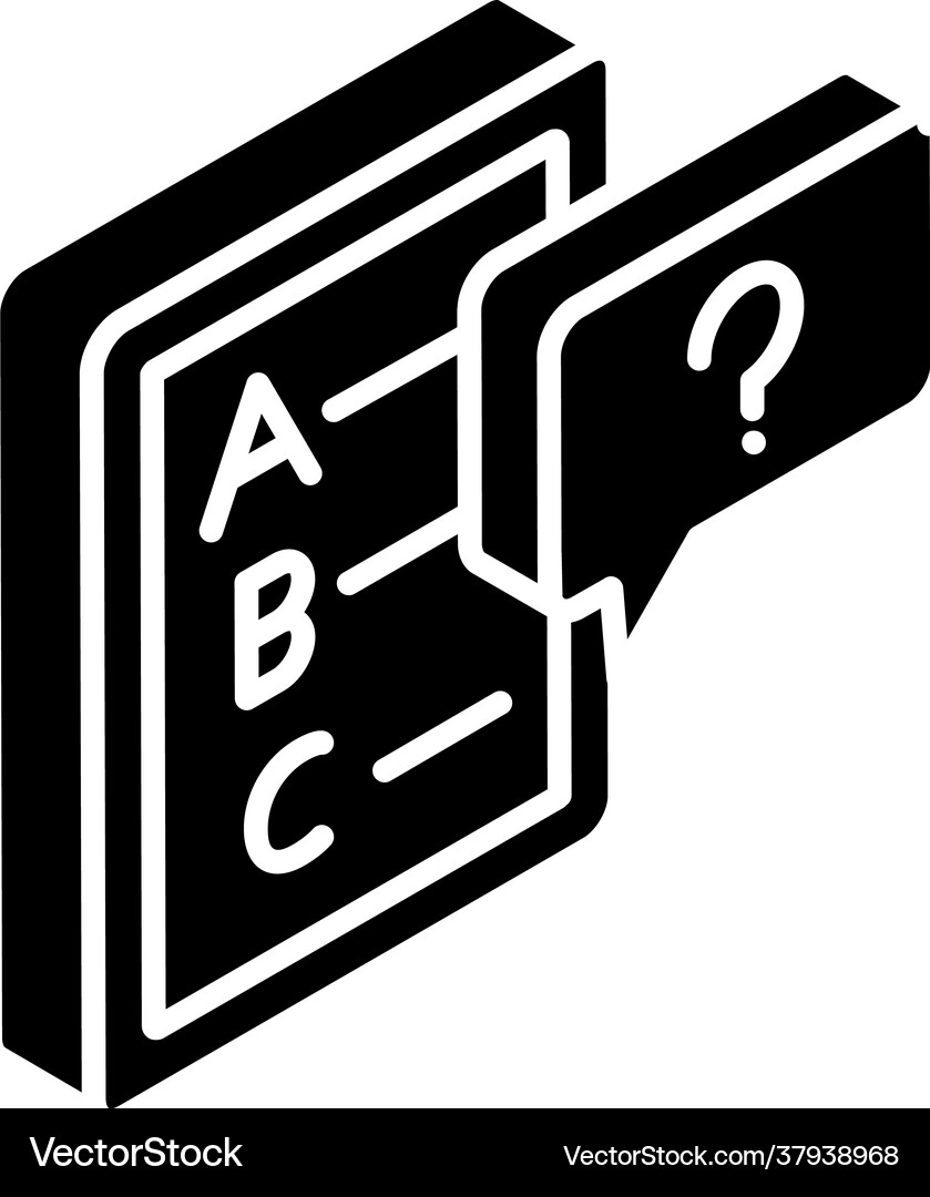 Quiz sheet Royalty Free Vector Image - VectorStock
