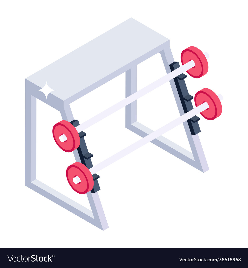 Squat rack Royalty Free Vector Image - VectorStock