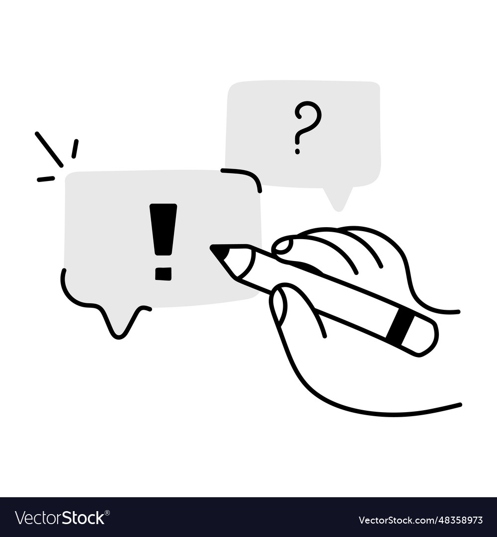 Ask query Royalty Free Vector Image - VectorStock