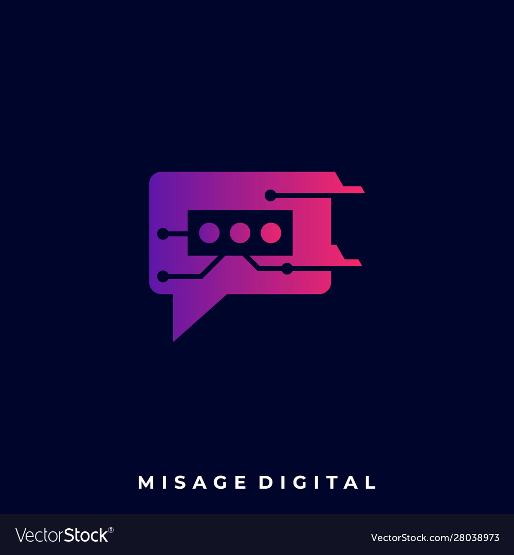 Bubble chat template Royalty Free Vector Image