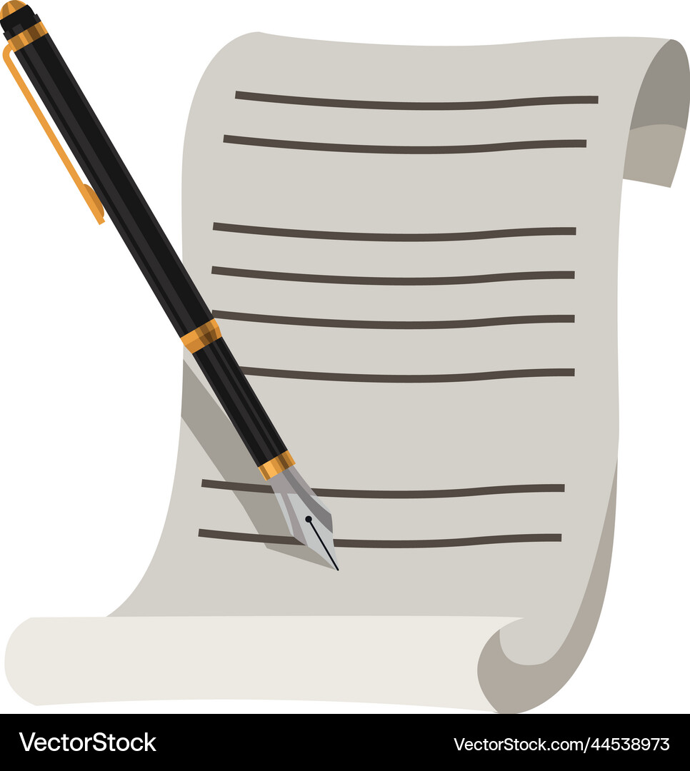 Law paper with paper Royalty Free Vector Image