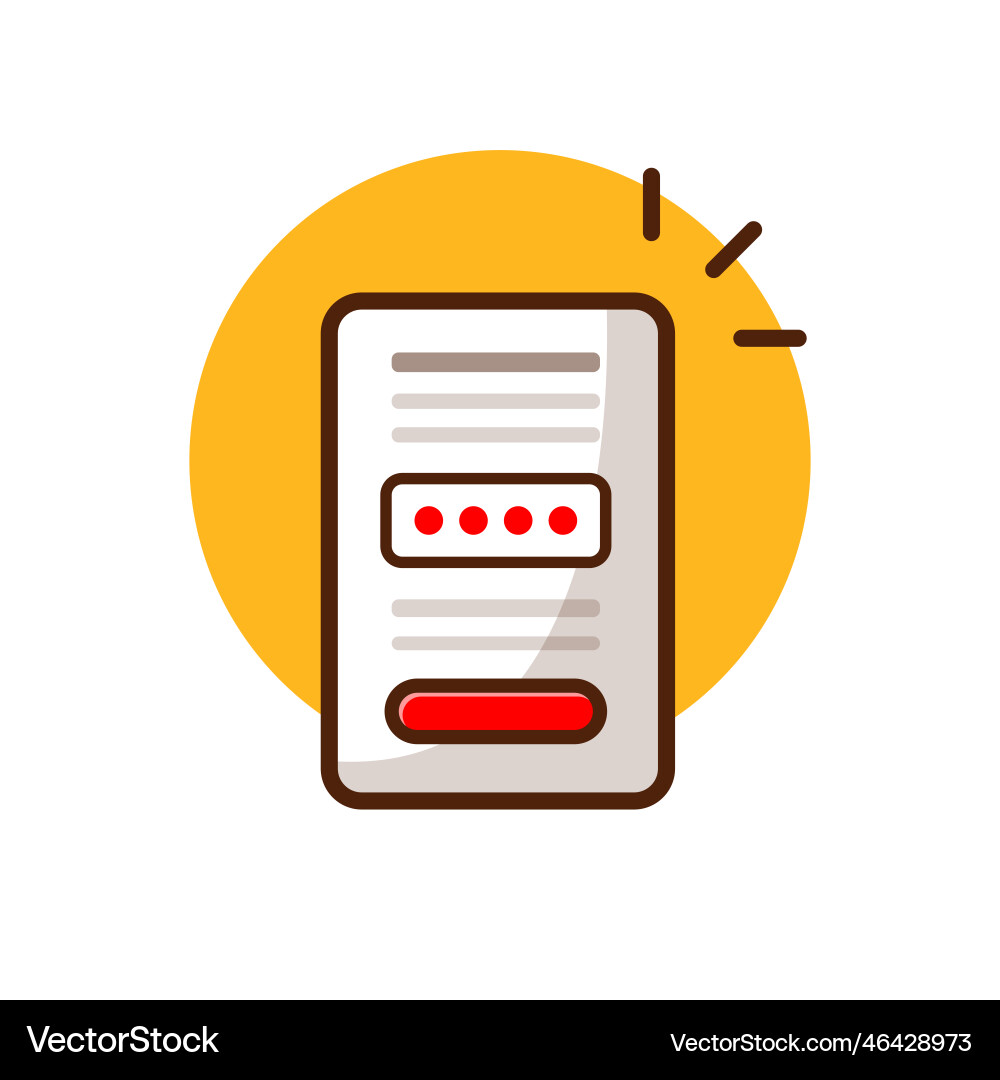 Password and identity hacked cartoon Royalty Free Vector