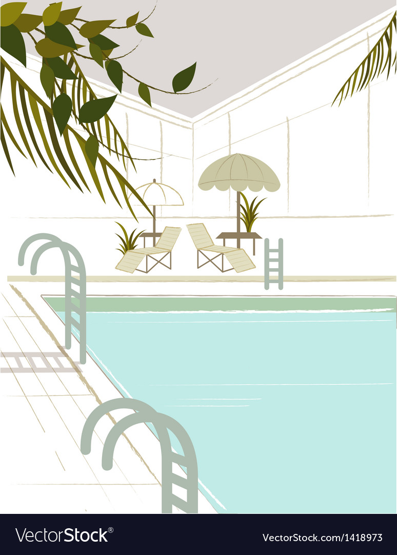 Poolside background Royalty Free Vector Image - VectorStock