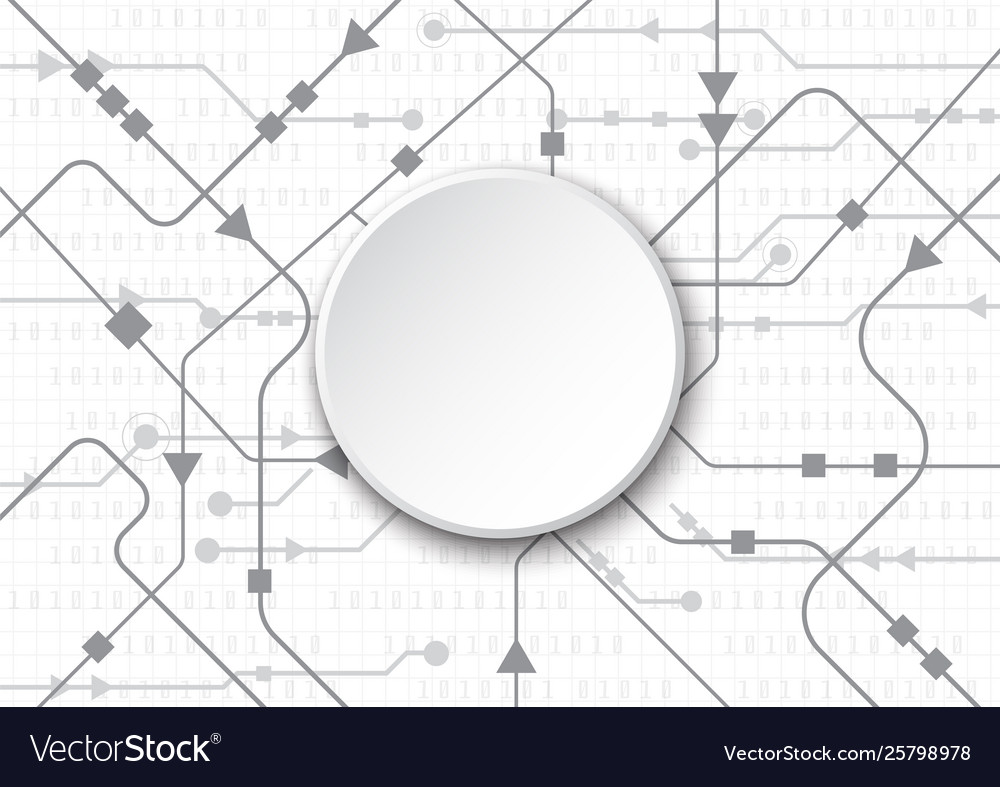 High tech technology geometric Royalty Free Vector Image